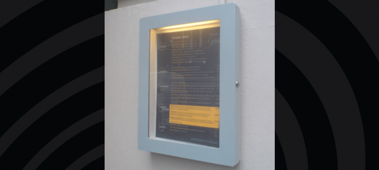 A FRAMES & MENU BOXES | Identity Signs