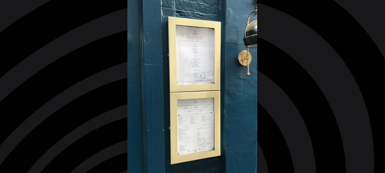 A FRAMES & MENU BOXES | Identity Signs